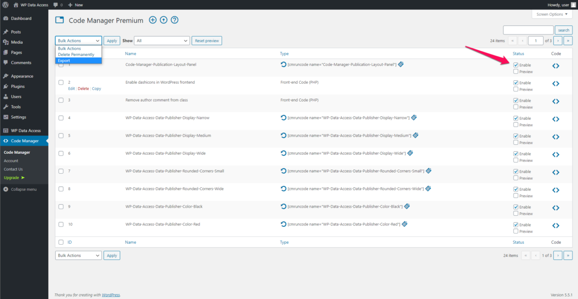 code-manager-enable-code | Code Manager